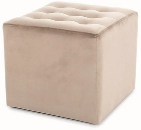 Taburet Lori Velvet, světle hnědá