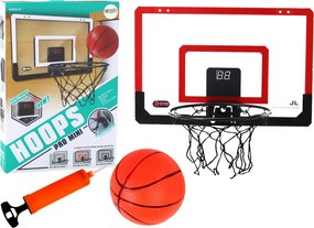 LEAN Toys Basketbalový koš s elektronickým počítadlem bodů a zvuky