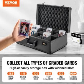 162 PSA Graded Card Úložný prostor Box 5 slotů Sportovní držák karet Pouzdro Kódovaný