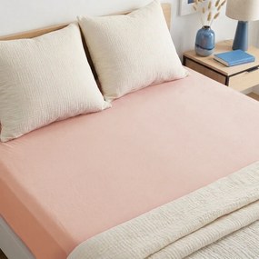 4Home Jersey prostěradlo DELUXE pudrová, 90–100 x 200 cm, 90–100 x 200 cm