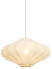 Japandi závěsné svítidlo béžové s látkovým stínidlem 50cm - Plu