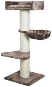 Škrabadlo pro kočky EmaHome CT-154-BW / Deluxe / výška 154 cm / sisalové lano / hnědá/přírodní