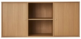 Nízká závěsná komoda v dekoru dubu v přírodní barvě 133x61 cm Mistral – Hammel Furniture