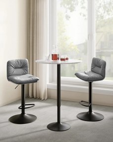 Goleto Barové židle šedé | 2 kusy