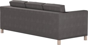 Potah na pohovku IKEA  Karlanda 3-místná nerozkládací, krátký barva šedá látka pletený vzor