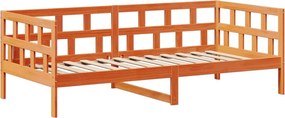 Válenda se střechou voskově hnědá 90 x 200 cm masivní borovice 3282236