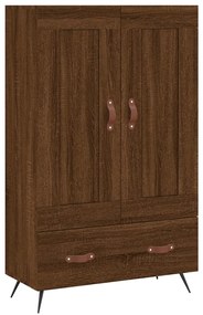 vidaXL Skříň highboard hnědý dub 69,5 x 31 x 115 cm kompozitní dřevo