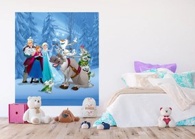 Dětská vliesová fototapeta na zed' Ledové království na ledě, Disney | 180 x 202 cm | DFTDNXL 5149