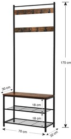 Věšákový stojan s botníkem HSR41BX
