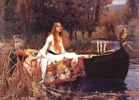 EUROGRAPHICS Puzzle Paní ze Shalott / 1000 dílků / 68 × 48 cm
