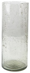 Skleněná transparentní foukaná váza Sandy - Ø 10*25 cm