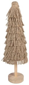 Dekorace vánoční stromek s jutovým provázkem - Ø 14*42 cm