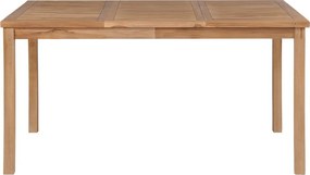 vidaXL Zahradní stůl 150 x 90 x 77 cm masivní teakové dřevo [44997]