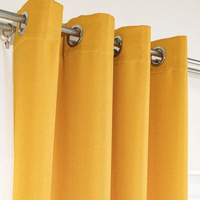MARKIZETA JODEŁKA Záclona připravená na průchodky, šířka 140 cm x výška 250 cm, barva 019 hořčicová 724330/ZGP/019/140250/1