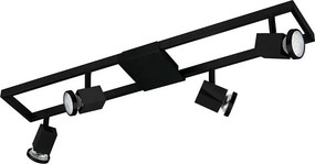 Eglo 31072 - LED Bodové svítidlo ZERACO 4xGU10/4,5W/230V černá