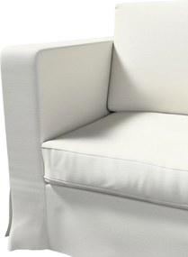 Potah na pohovku IKEA  Karlanda 3-místná nerozkládací, dlouhý barva šedá látka lesklé, pletený vzor, sametová