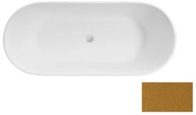 BESCO Volně stojící vana MOYA Glam - zlatá Barva - GLAM 01 - zlatá, Barva sifonu - Chrom, Rozměr vany - 160 × 68 cm VANMOYA160CG1