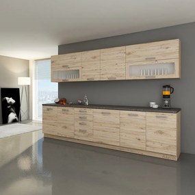 BORDEAUX bb | dolní skříňka 80 ZL 2F dřezová | 80 cm | dub bordeaux