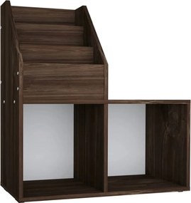 Dětský regál na časopisy kouřový dub 71 x 30 x 78,5 cm kompozit 339520