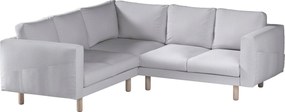 Potah na pohovku IKEA Norsborg rohová 4-místná barva šedá látka pletený vzor