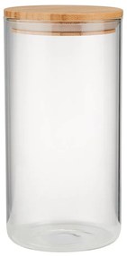 WOODLOCK Skleněná dóza 2300 ml - čirá/přírodní