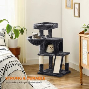 Feandrea škrabací sloup se škrabací deskou 96 cm tmavě šedý
