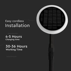 SADA 2x LED Nastavitelná solární lampa GARDEN LED/3W/5V 42-80 cm 4000K IP65