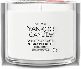 Yankee Candle White Spruce  Grapefruit votivní svíčka plněná ve skle 3