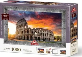 ART PUZZLE 5668 Puzzle s rámem a lepidlem 3v1 Západ slunce nad Kolosee