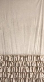ZATEMŇOVACÍ ZÁVĚS NA KROUŽCÍCH CARLI 140X250 CM BÉŽOVÁ