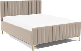 Eka Čalouněná postel SUTRA+ 120x200 cm Barva látky Trinity: Černá (Trinity 2316), Úložný prostor: S kovovým rámem úložného prostoru