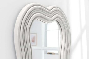 Designové nástěnné zrcadlo Mahealani 100 cm bílé
