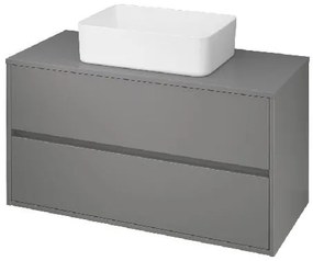 Cersanit Crea - Umyvadlová skříňka, 53x100x45 cm, 2 zásuvky, šedá S924-020