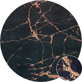 BE Koberec Porte 2007 Koło BLACK GOLD - černé zlato kulaté Rozměr: 80 cm