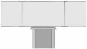 Sestava magnetické tabule TR K 200 x 120 cm - TR K 200/120 BBBBB + SZAL