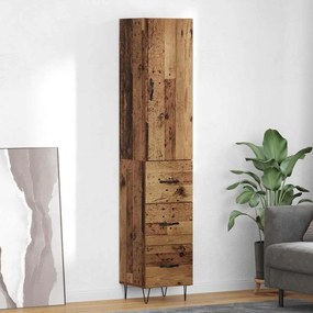 Vysoký bufet Staré dřevo 34,5 x 34 x 90 cm Kompozitní dřevo 3402723