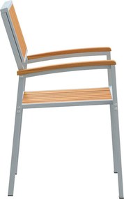 Skládací židle 6 ks Hnědá Masivní akátové dřevo Stohovatelné 3284395
