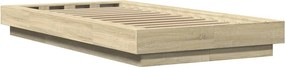Rám postele dub sonoma 75 x 190 cm kompozitní dřevo 3281247