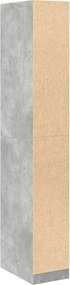 Šatní skříň betonově šedá 30 x 50 x 200 cm kompozitní dřevo 3307705