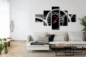 Vícedílný obraz Tachometr Auta Nedostatek Nedostatek Přírodní plátno 150x90