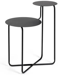 Kulatý stolek vidalita 56,5 x 35 cm černý MUZZA