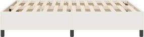 Rám platformy Krémová 160 x 200 cm Žebrovaná látka 3337419