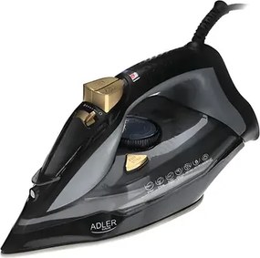 Adler AD 5038 černá / Žehlička / napařovací / keramická žehlicí plocha