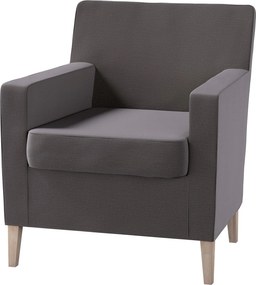 Potah na křeslo IKEA Karlstad barva hnědá látka sametová