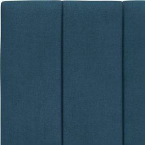 Postel s matrací Hanko modrá 90 x 200 cm samet 3208578