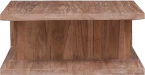 Konferenční stolek 70 x 70 x 30 cm masivní teakové dřevo 287898