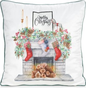 VÁNOČNÍ DEKORAČNÍ POVLAK NA POLŠTÁŘ COZY4 45X45 CM VZOROVANÝ