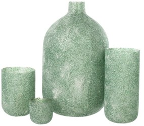 Zelená skleněná váza J-line Sparkle 45 cm