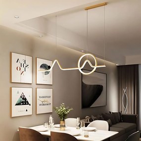 Toolight Závěsné LED osvětlení E6 LHJ022-CP 120 cm zlaté