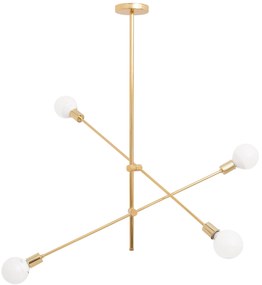 Toolight - Nastavitelná stropní lampa dvouramenná 4xE27 60W APP479-4C, zlatá, OSW-00611